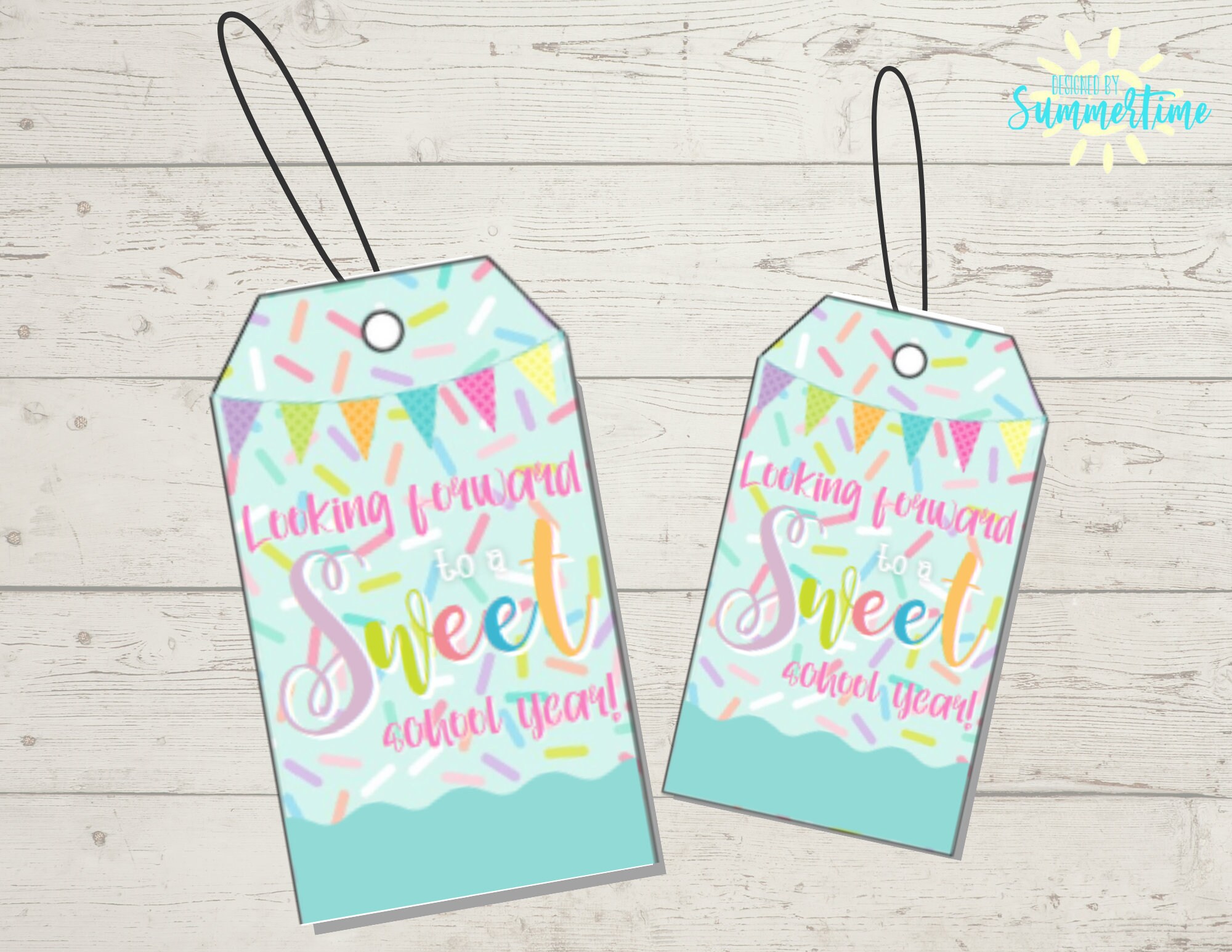 Editable Beginning of School Gift Tag , Sweet School Year Tag , School ...