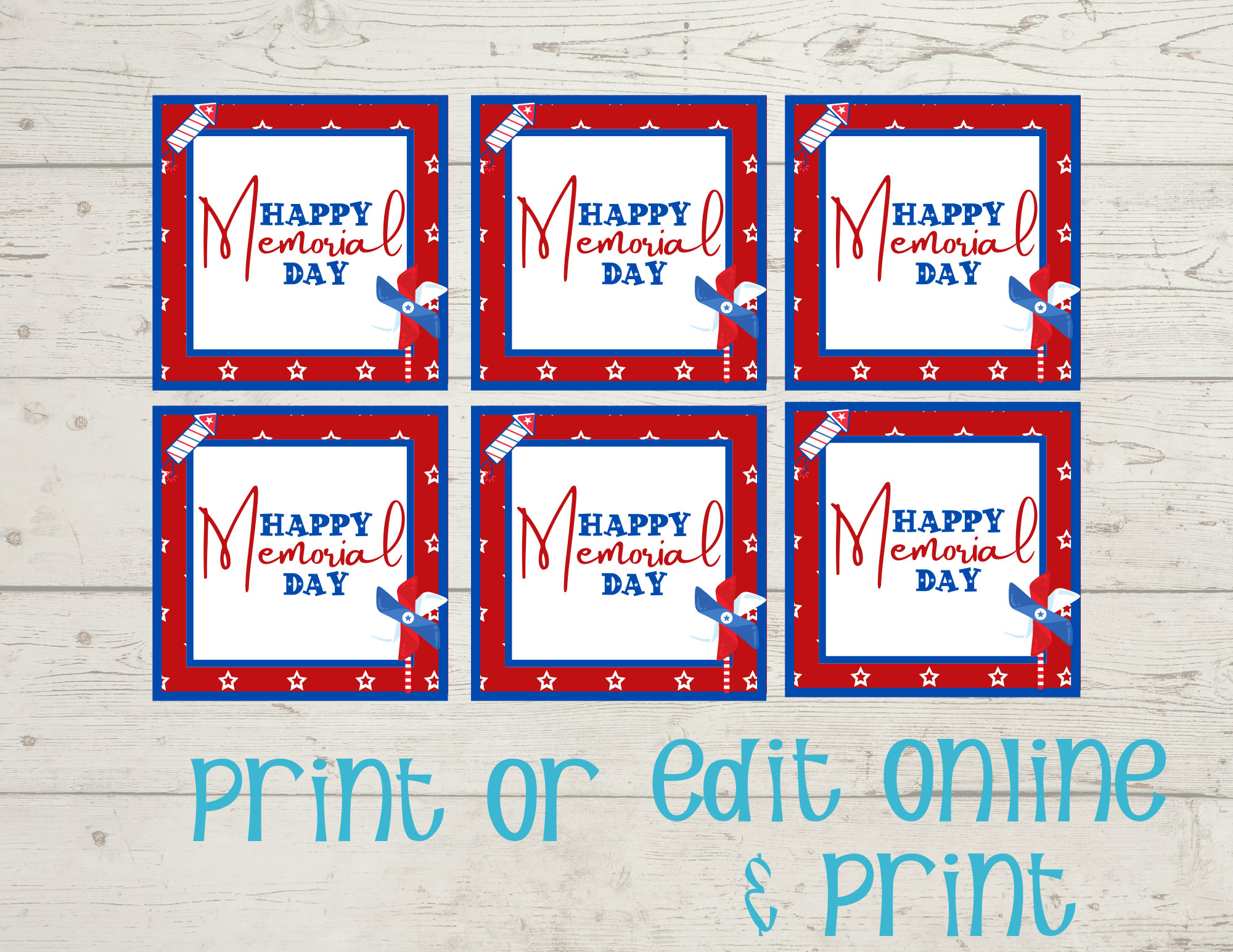 Editable Memorial Day Gift Tag , Memorial Day Favor Tag Template ...