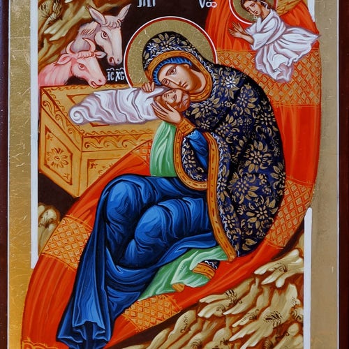 Crucifixion Hand Painted Orthodox Icon Byzantine Orthodox - Etsy