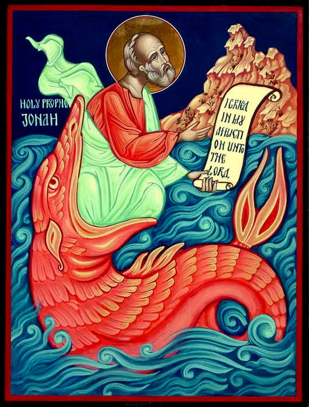 Holy Prophet Jonah Hand Painted Orthodox Icon Byzantine - Etsy UK