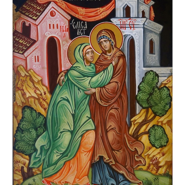 Visitation Icon - Etsy