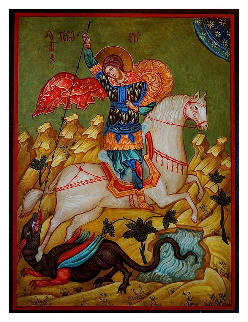 Orthodox Icon of Saint George Hand Painted Orthodox Icon - Etsy