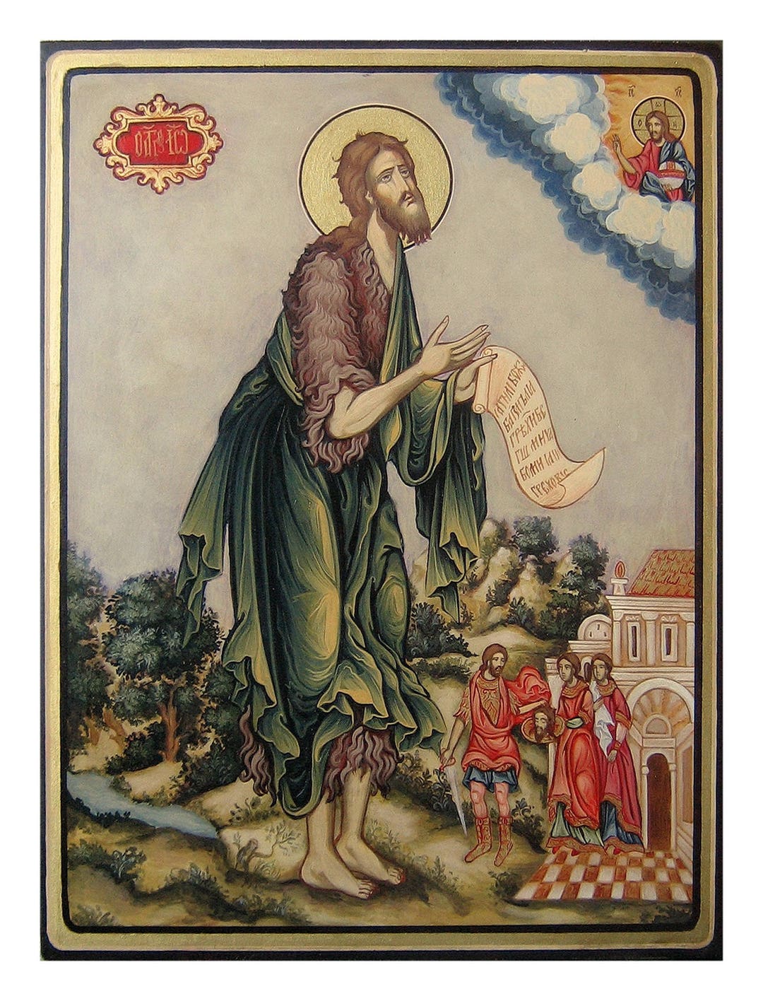 Saint John the Baptist, Hand Painted Orthodox Icon, Russian Orthodox ...