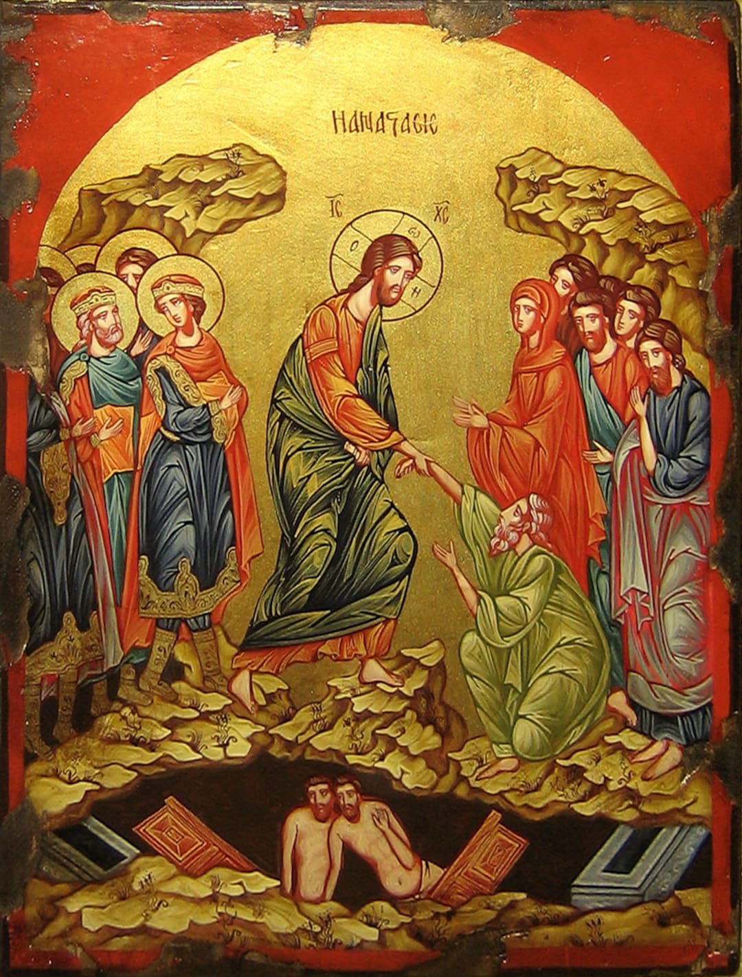 Resurrection, Hand Painted Orthodox Icon, Byzantine Orthodox Icon ...