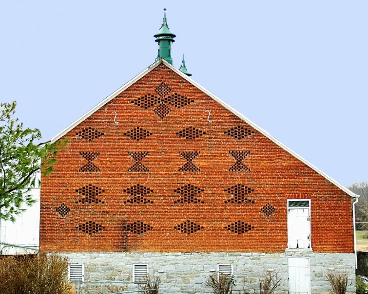 Brick Barn Photograph, Barn Wall Decor, Rustic Barn Wall Art, Barn ...