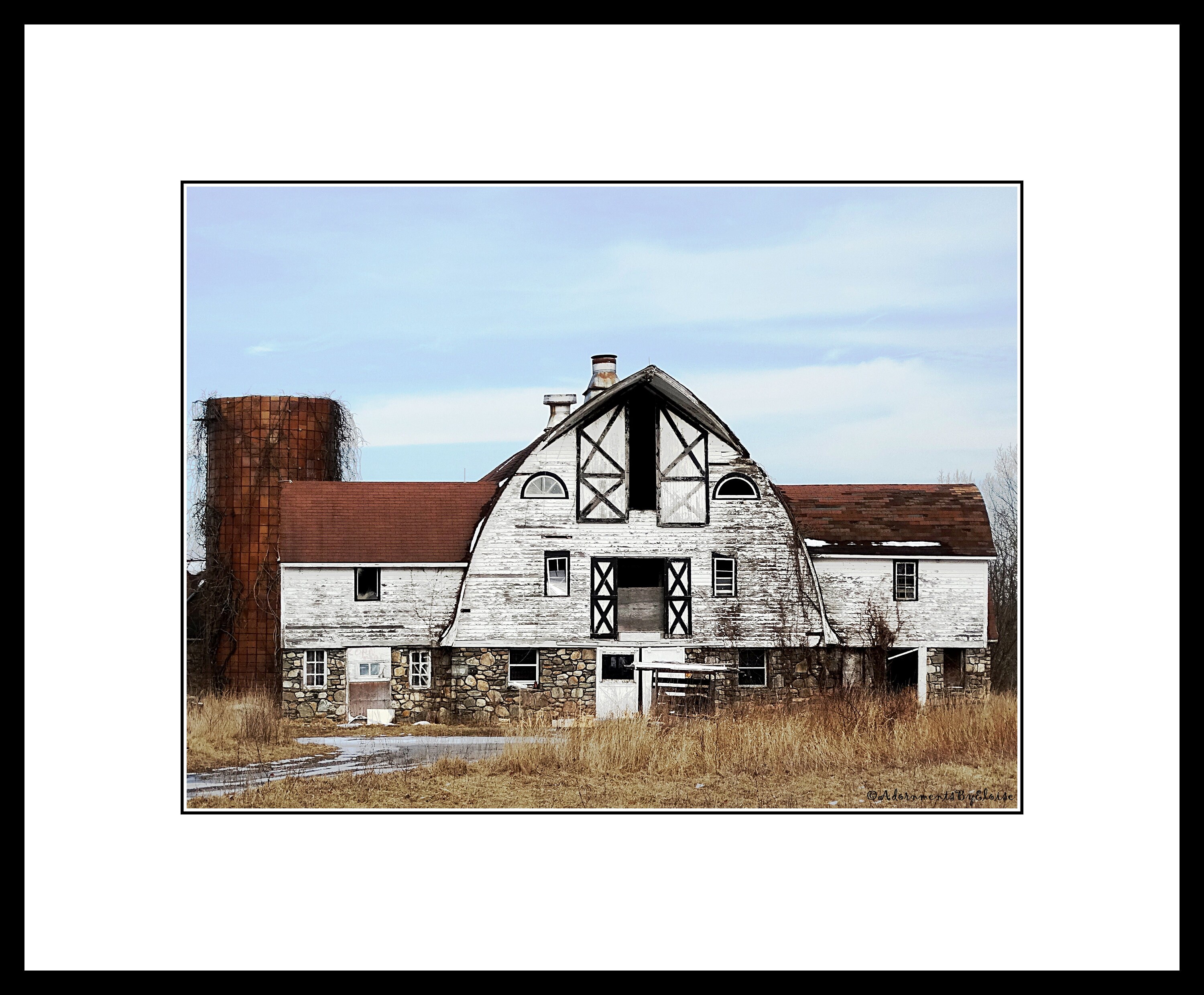 Old White Barn Photograph, Rustic Barn Print, Barn Wall Art, Rustic ...