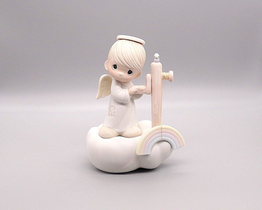 Enesco "god's Promises Are Sure" Angel Figurine, Collectible Porcelain ...