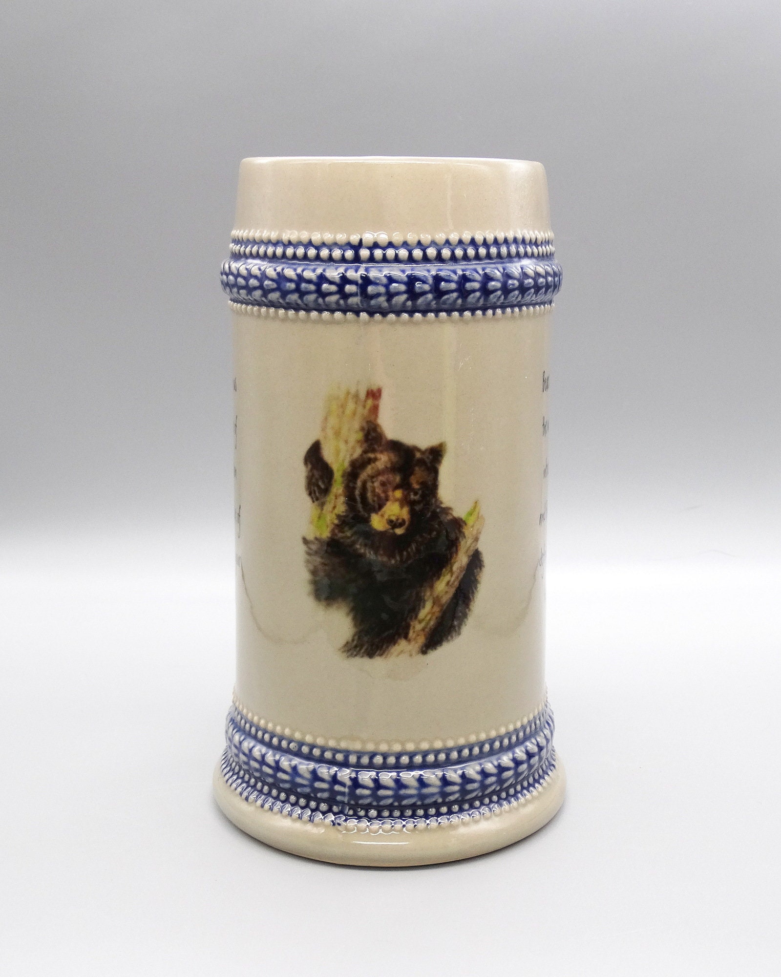 Grizzly Bear Ceramic Beer Stein, Brown Bear Sportsman Inspirational ...
