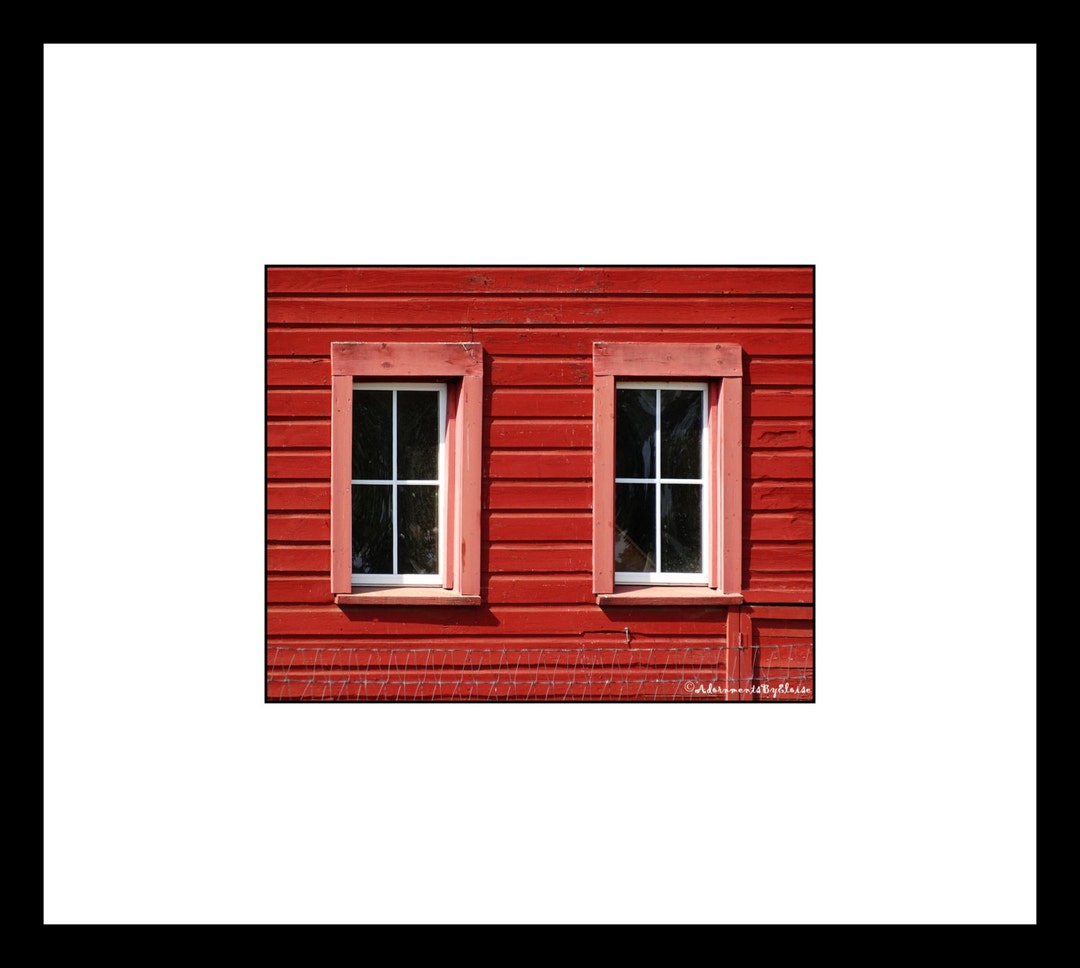 Red Barn Window Photograph, Red Barn Wall Art, Rustic Photography ...