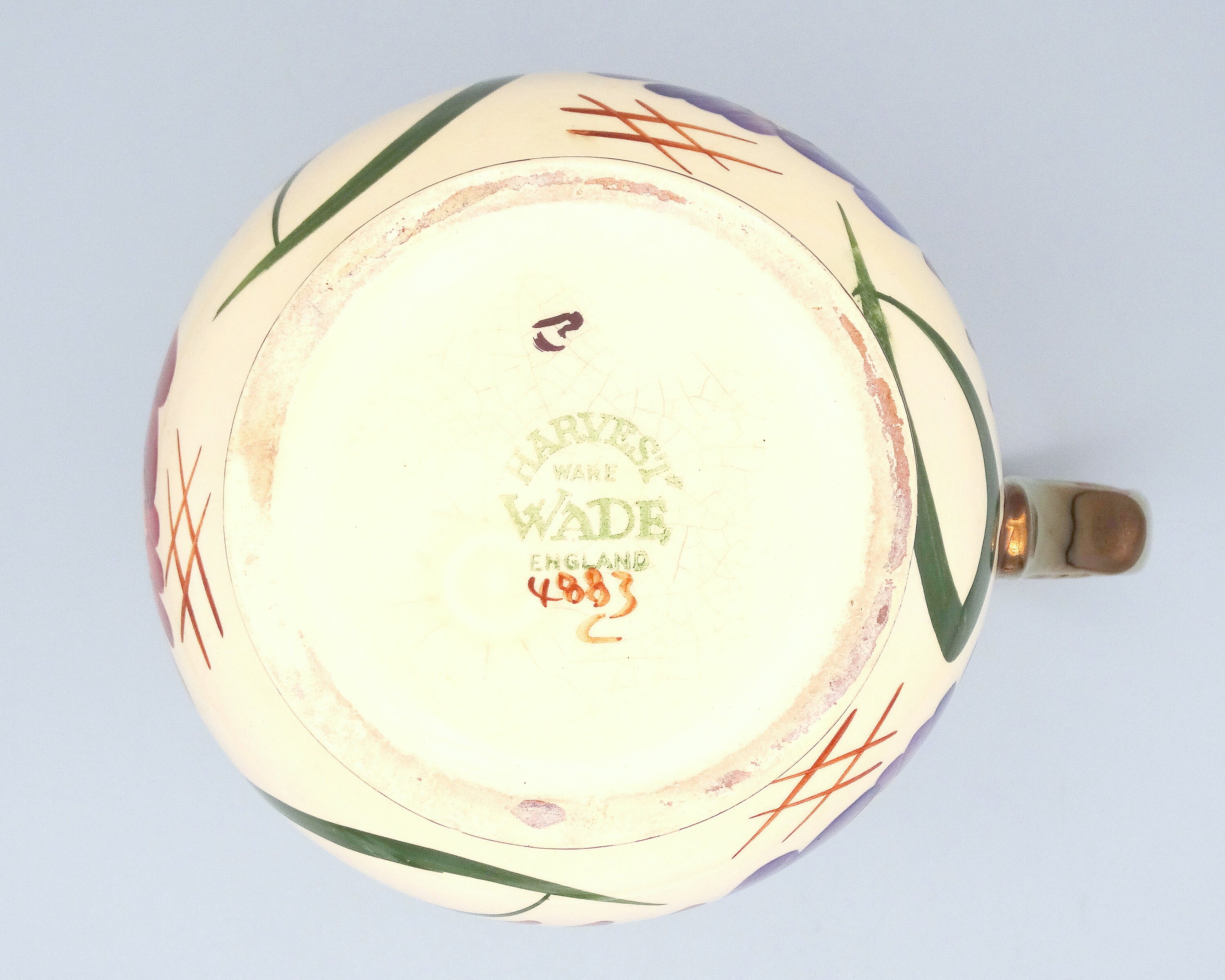Wade Copper Luster Floral Pitcher, Wade "harvest Ware" Floral Pitcher ...