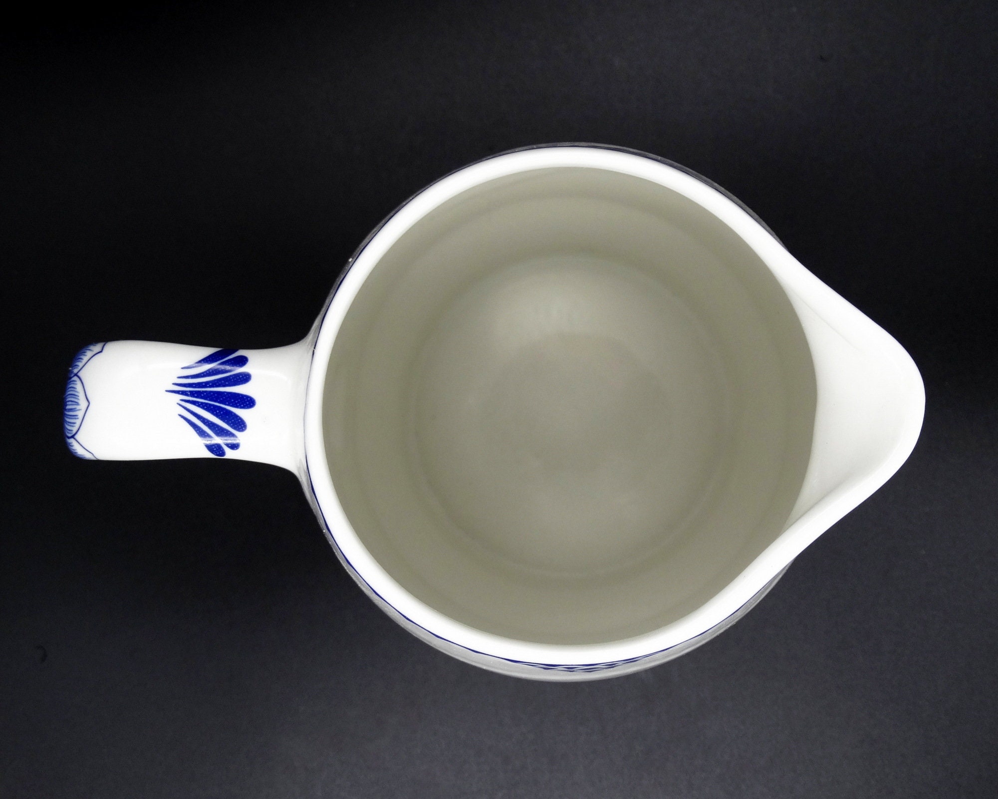 Vintage denmark Blue Glazed Earthenware Pitcher, Johnson Brothers Blue ...