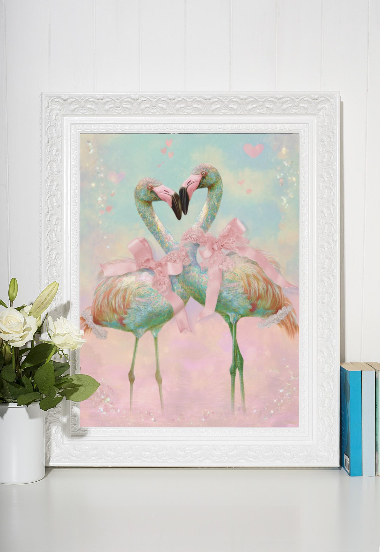 75 Coquette Flamingo Printable Wall Art Bundle | Digital File Pastel ...