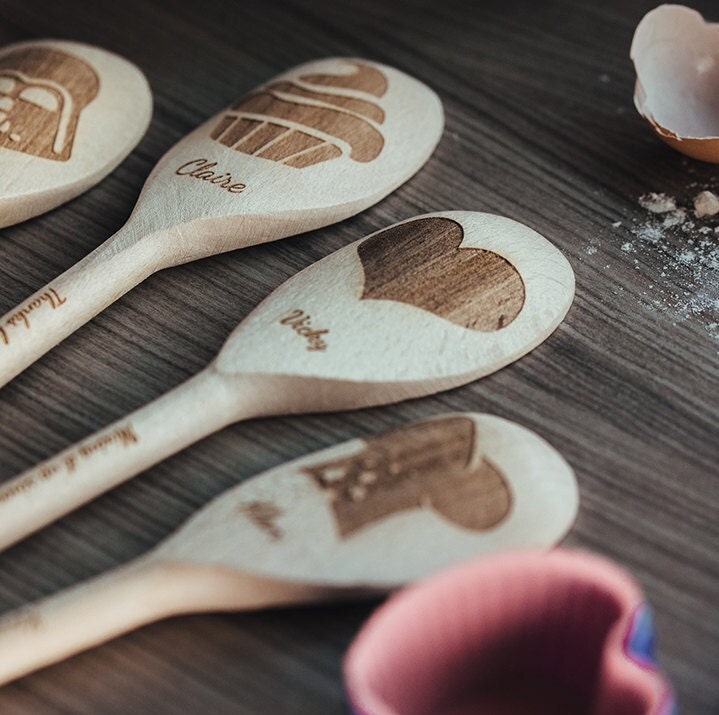 Personalised Wooden Spoon Christmas Gift Engraved Wooden | Etsy