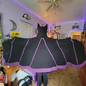 Bat Wings Crochet Cloak PATTERN TUTORIAL - Etsy