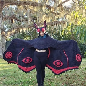 Mothman Crochet Cloak Kid&adult PATTERN TUTORIAL - Etsy