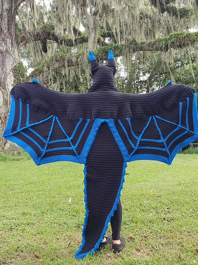 Dragon Crochet Cloak PATTERN TUTORIAL - Etsy