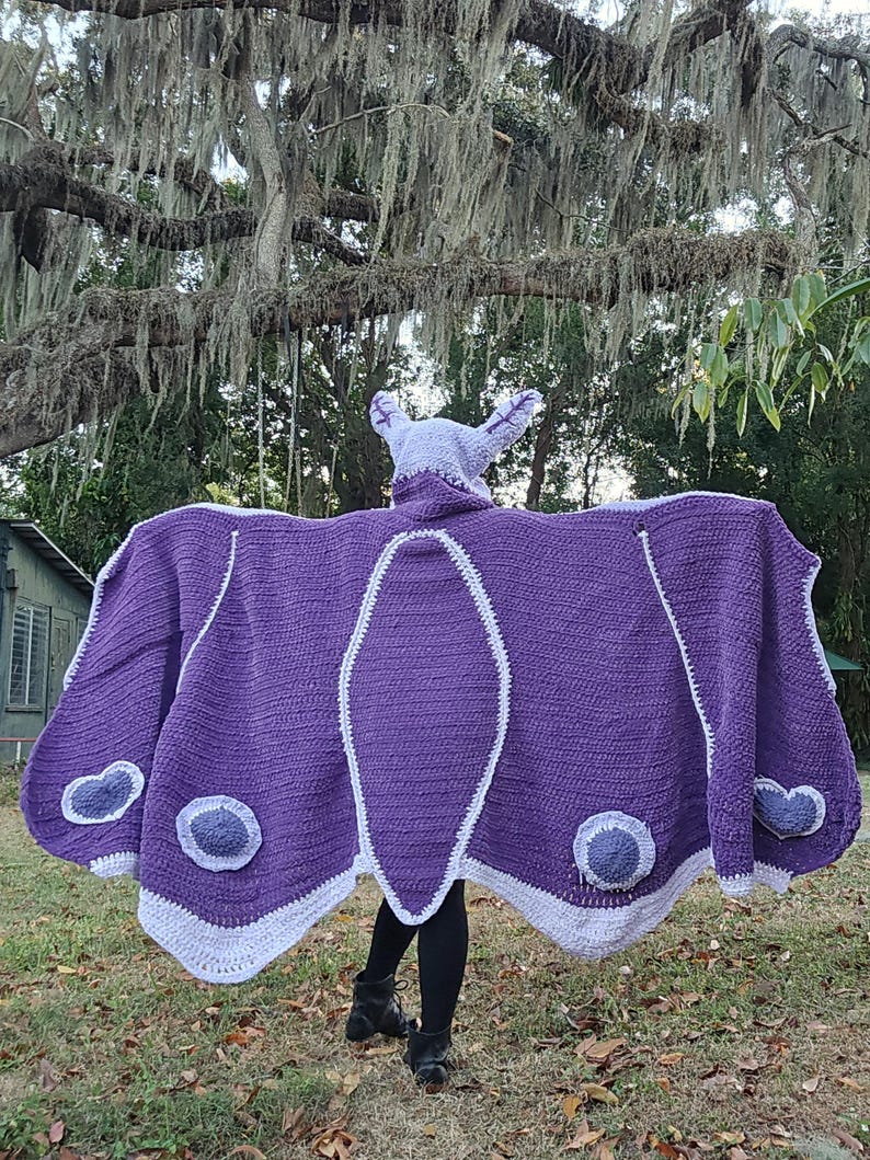 Mystical Moth Crochet Cloak Kid&adult PATTERN TUTORIAL - Etsy