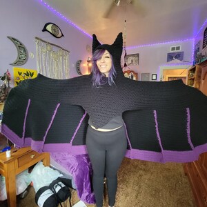 Bat Wings Crochet Cloak PATTERN TUTORIAL - Etsy