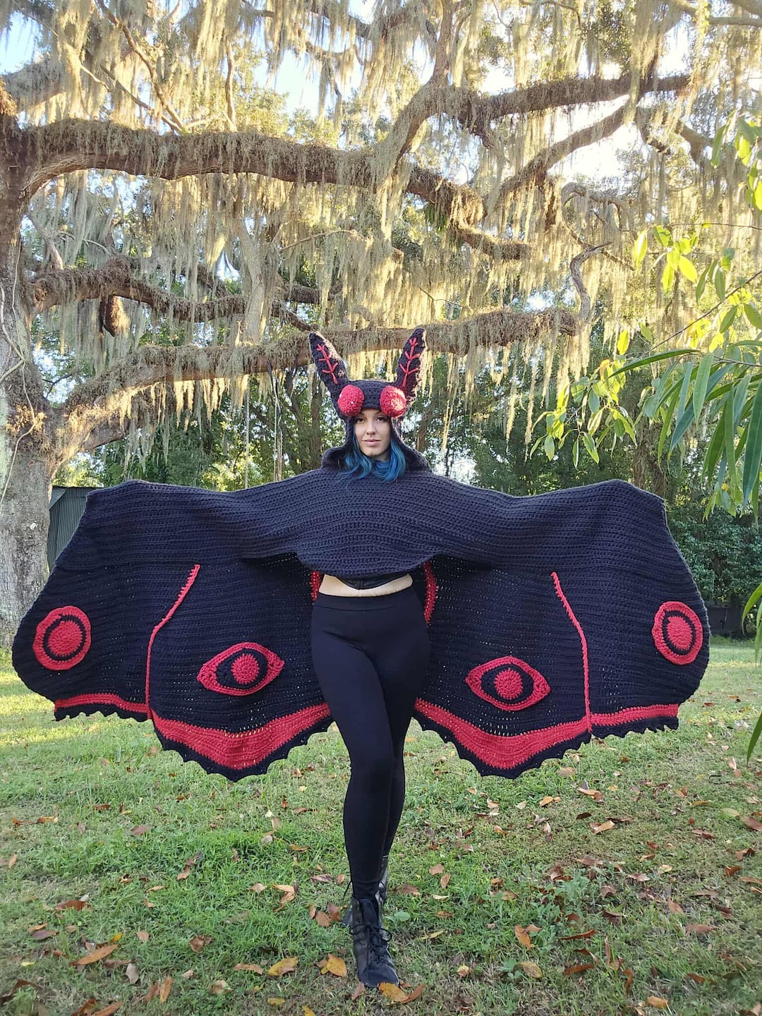 Mothman Crochet Cloak Kid&adult PATTERN TUTORIAL - Etsy
