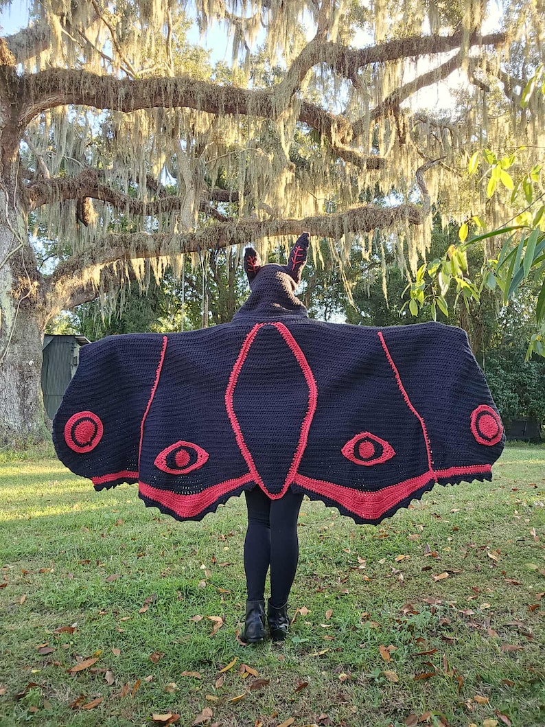 Mothman Crochet Cloak Kid&adult PATTERN TUTORIAL - Etsy