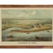 Chicago, IL 1820 Bird's Eye View; 24x36 Print From a Vintage Lithograph ...