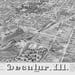 Decatur, IL 1878 Bird's Eye View 24x36 Print From a Vintage Lithograph ...