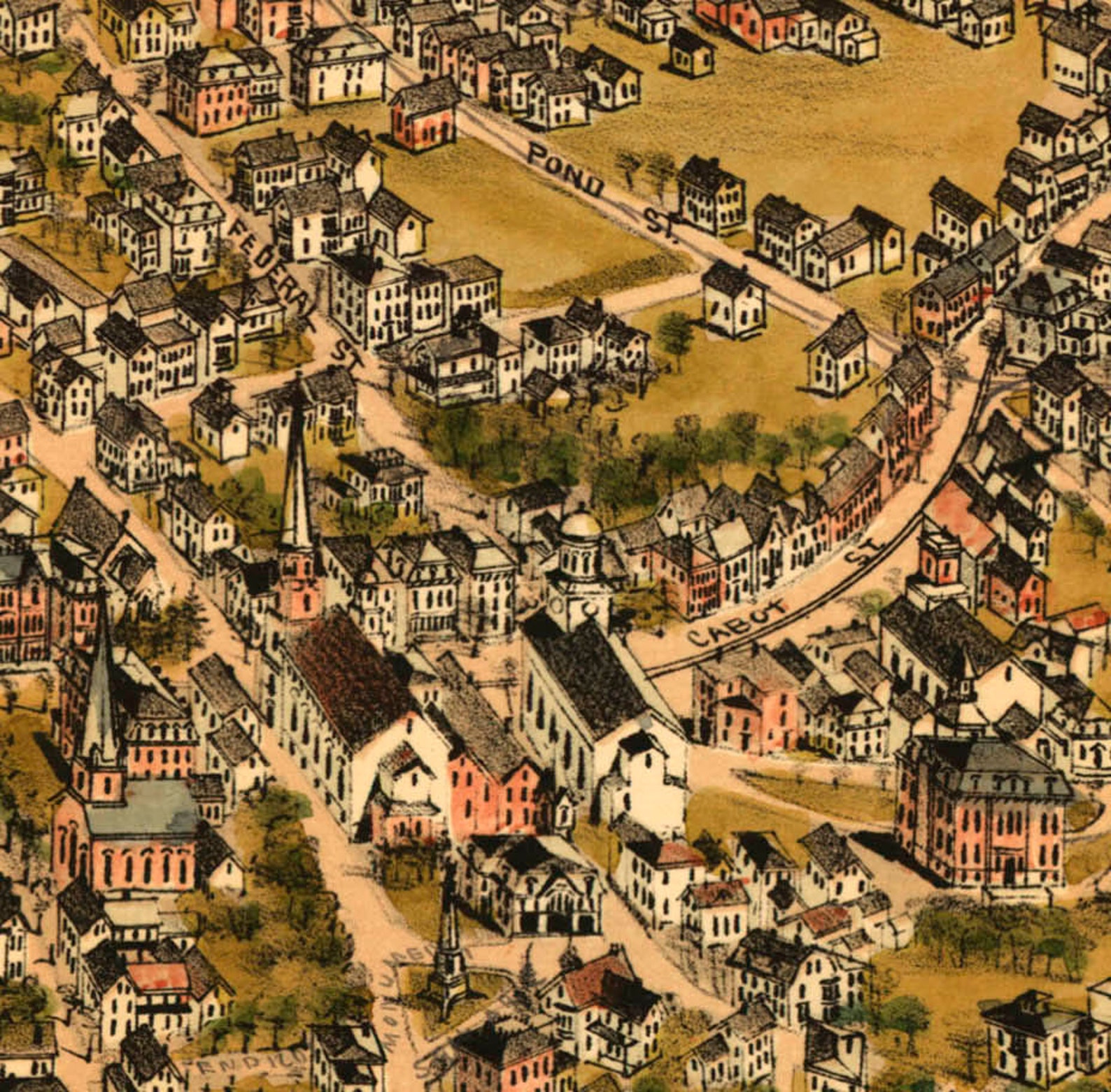 Beverly MA 1886 Bird's Eye View 24 X 36 - Etsy Beverly MA 1886 Bird's Eye View 24 X 36 - Etsy
