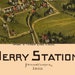 Derry Station PA 1900 Bird's Eye View 24 X - Etsy