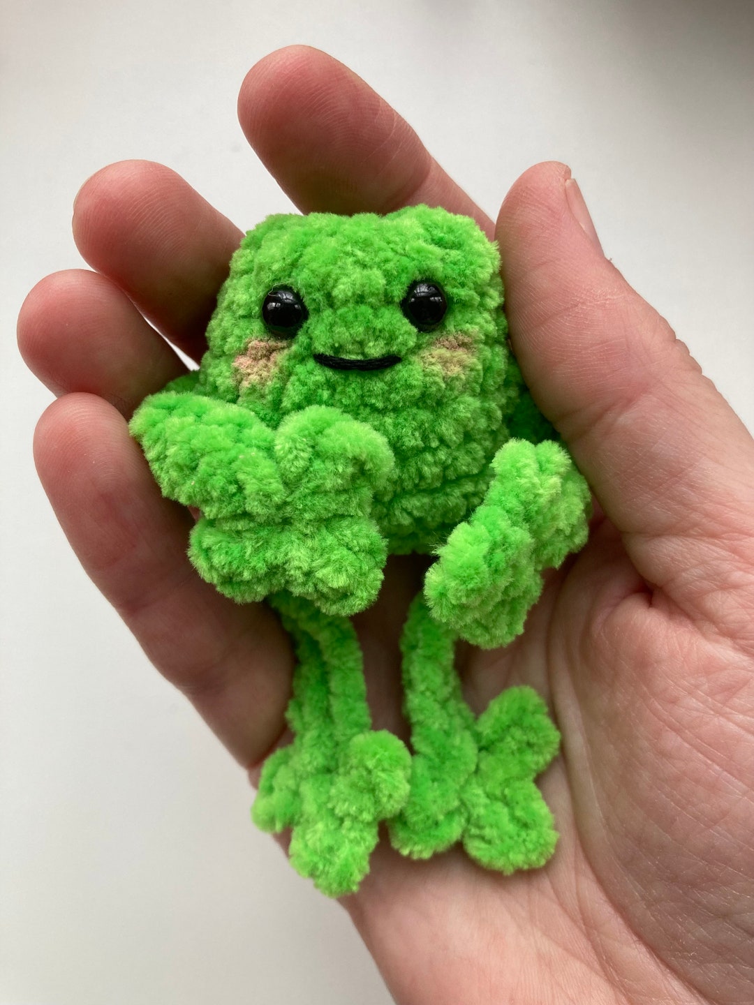 Crochet Leggy Tiny Baby Frog Plush Anxiety Toy Desk Buddy - Etsy UK