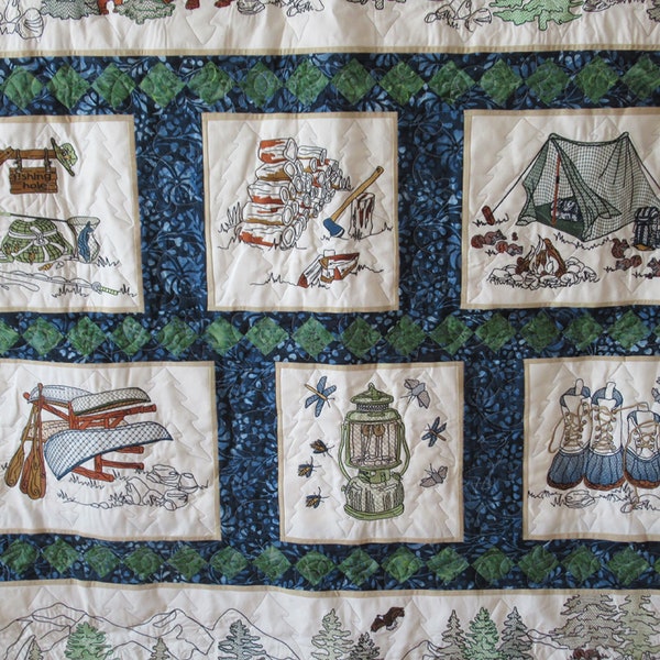 Camping Quilt - Etsy