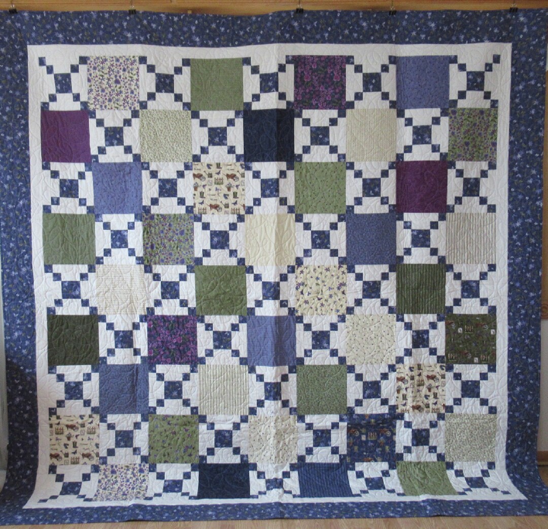 Quilt - Simple Irish Chain - Etsy
