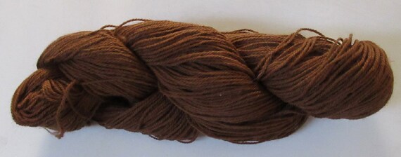 Yarn 100% alpaca Dark Fawn yarn. 3 ply | Etsy