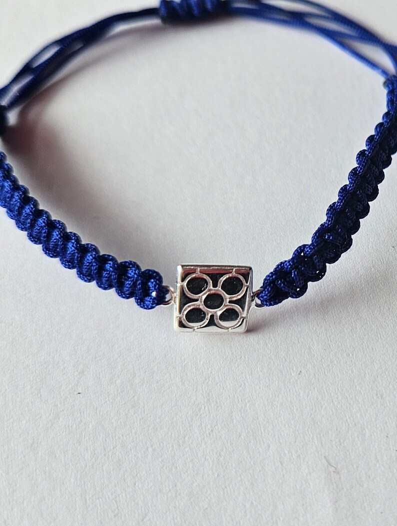Pulsera Baldosa De Bilbao Plata Azul - Etsy