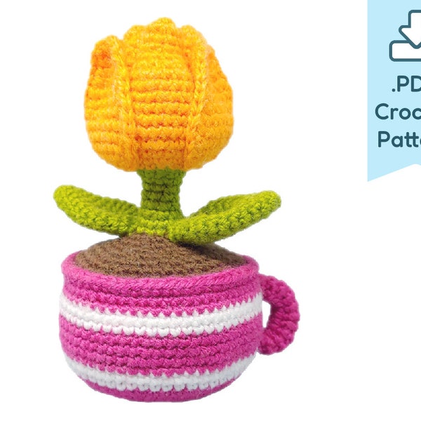 Crochet Tulip Bouquet - Etsy