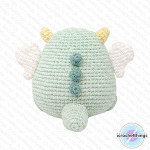 PATTERN Chubby Baby Dragon Amigurumi Crochet Plush PDF - Etsy