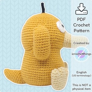 PATTERN Confused Duck Amigurumi Crochet Plush PDF - Etsy