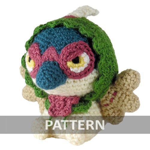 Crochet Amigurumi Button the Dragon Stuffed Animal PDF PATTERN | Etsy