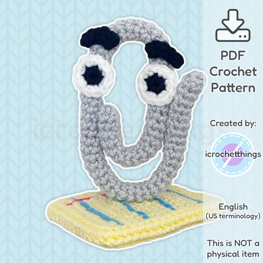 PATTERN Paper Clip Amigurumi Crochet Plush PDF - Etsy