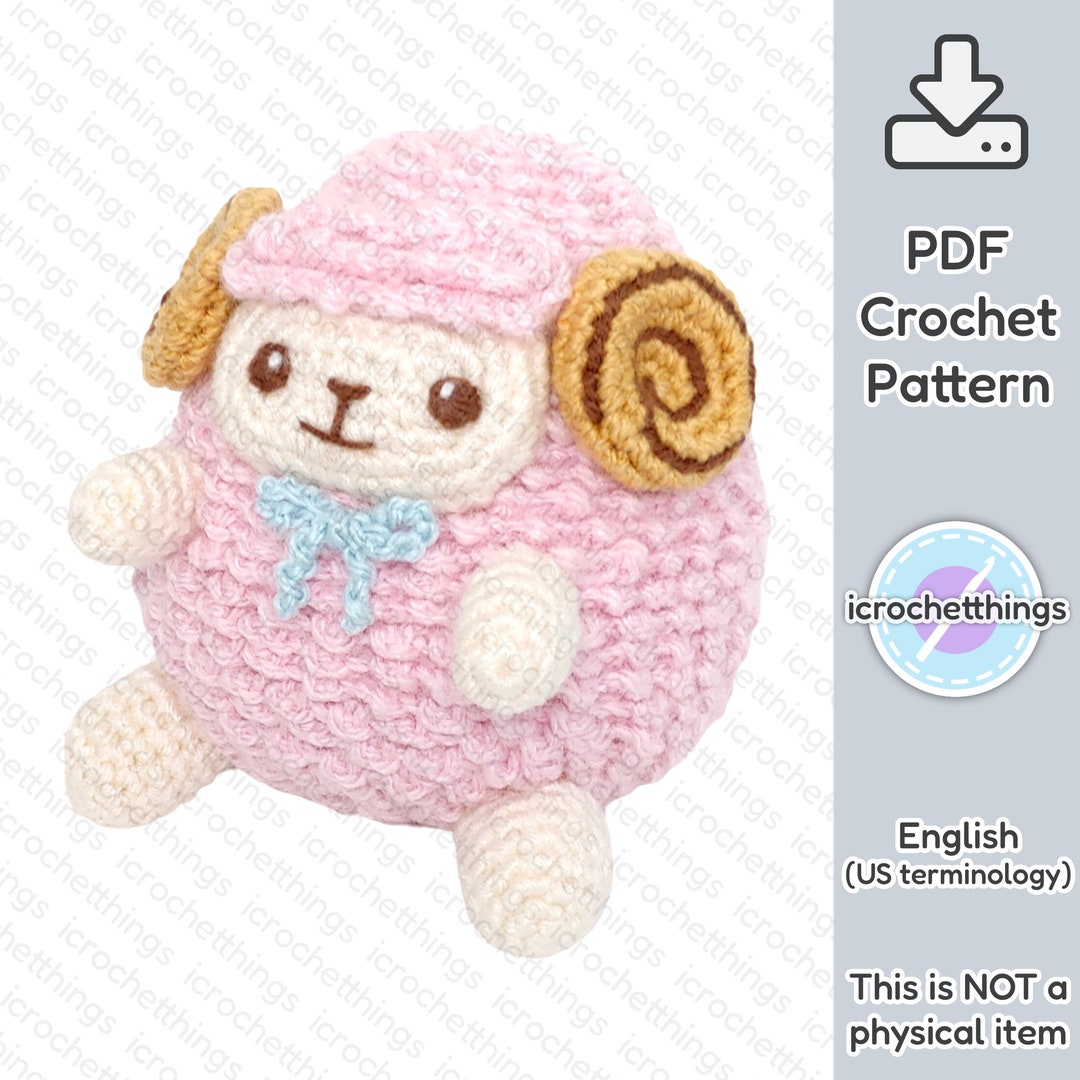 PATTERN Fluffy Ram Sheep Amigurumi Crochet Plush PDF - Etsy