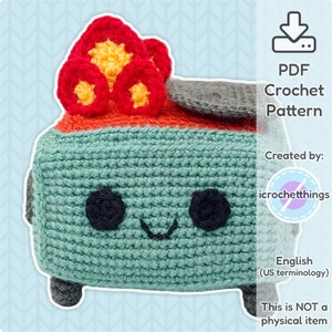 PATTERN Dumpster Fire Amigurumi Crochet Plush PDF - Etsy