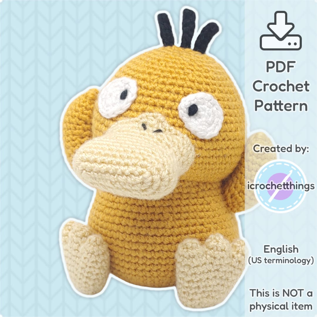PATTERN Confused Duck Amigurumi Crochet Plush PDF - Etsy