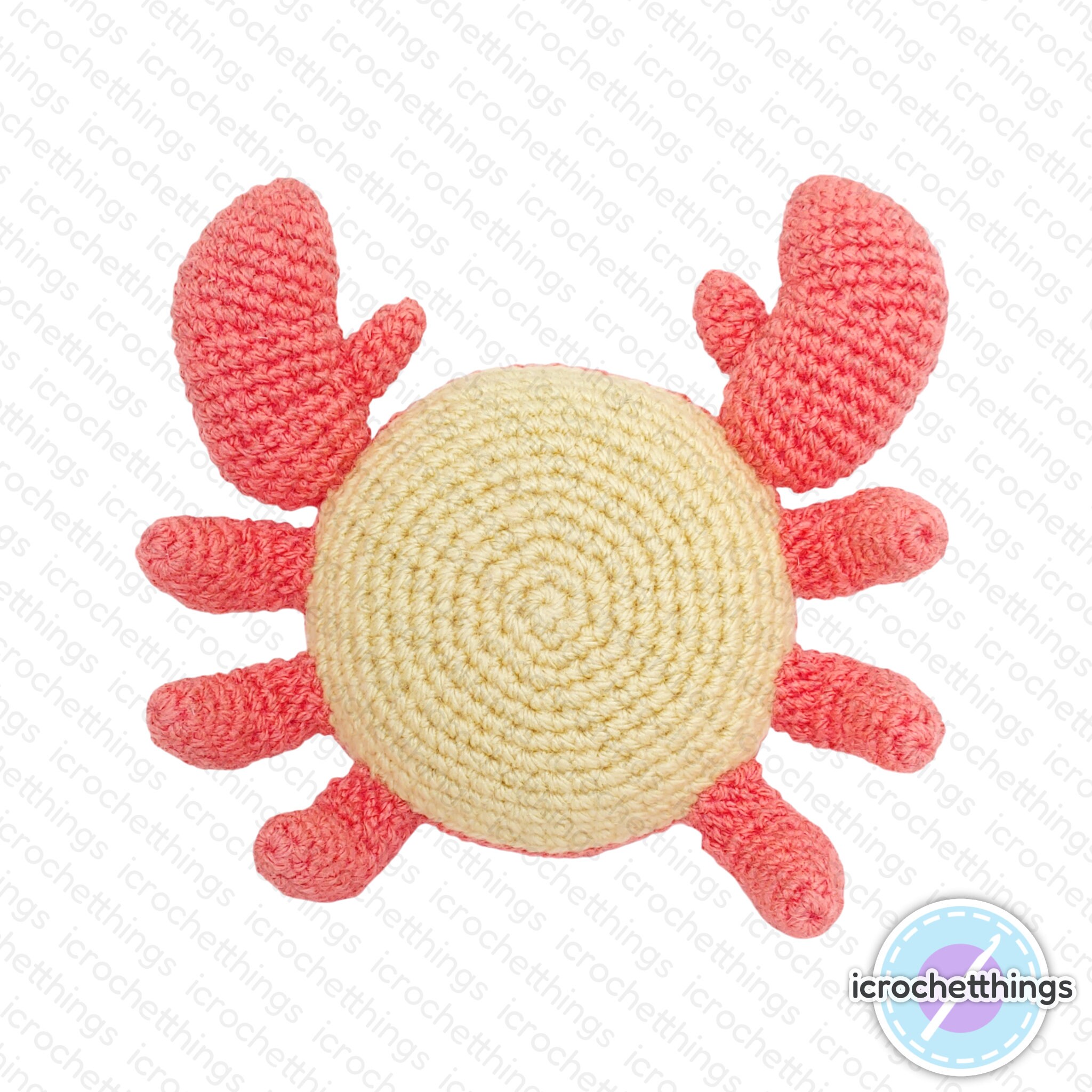 PATTERN Cowboy Crab Amigurumi Crochet Plush PDF - Etsy