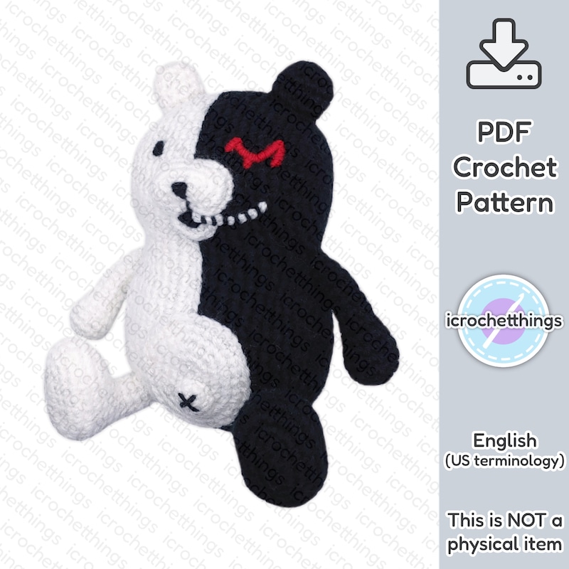Monokuma Plush - Etsy