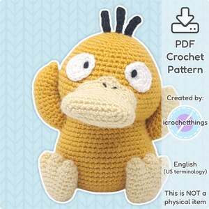 PATTERN Confused Duck Amigurumi Crochet Plush PDF - Etsy