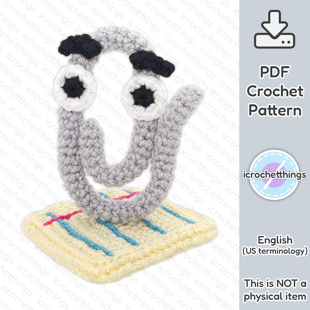 PATTERN Paper Clip Amigurumi Crochet Plush PDF - Etsy
