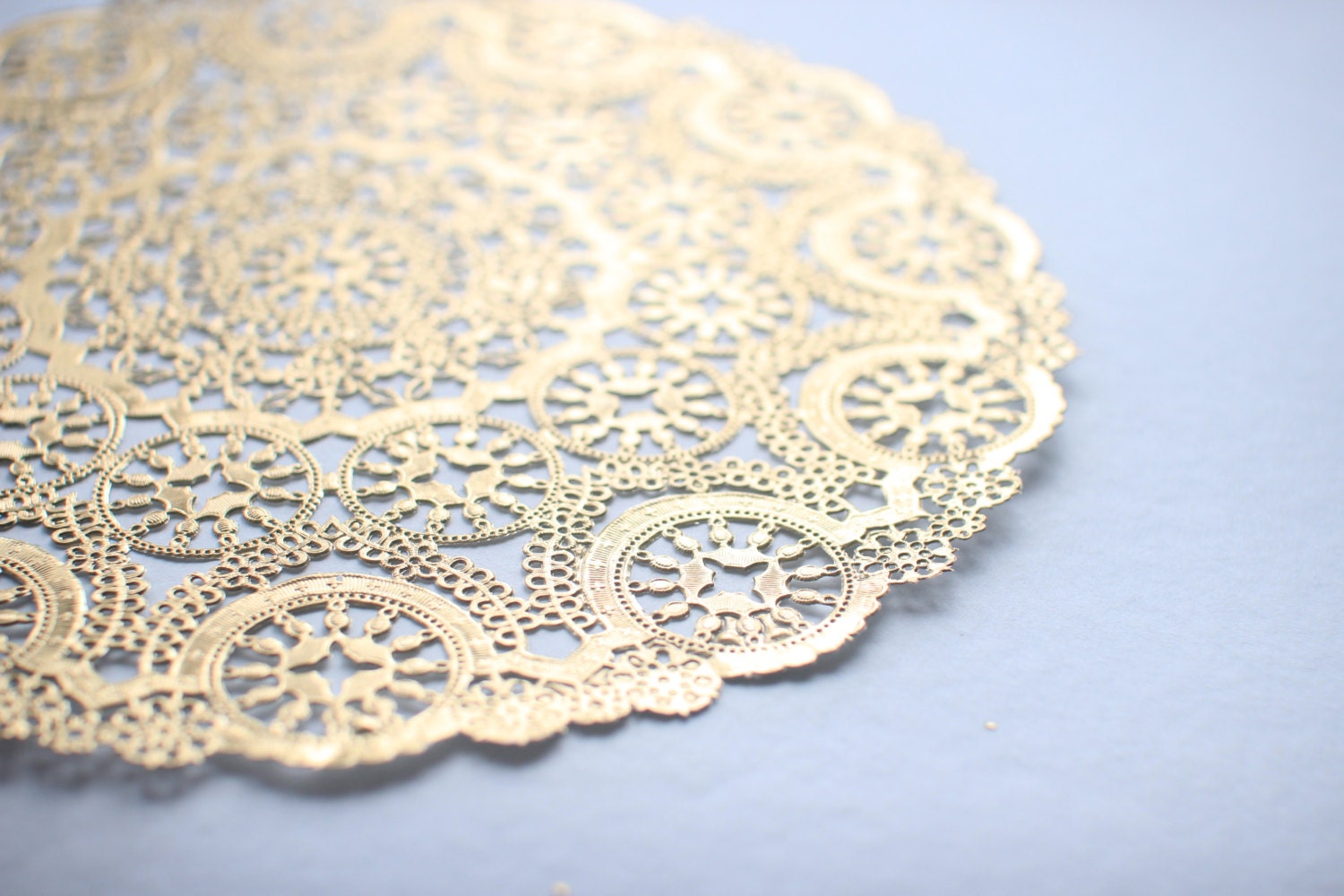Metallic Gold Doilies Sample Pack. Includes 12 | Etsy