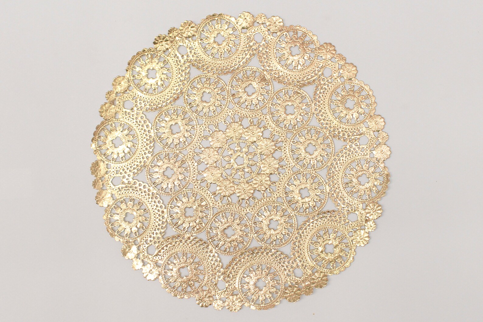 100 Metallic Gold 10 Round Medallion Doilies. Foil Lace | Etsy