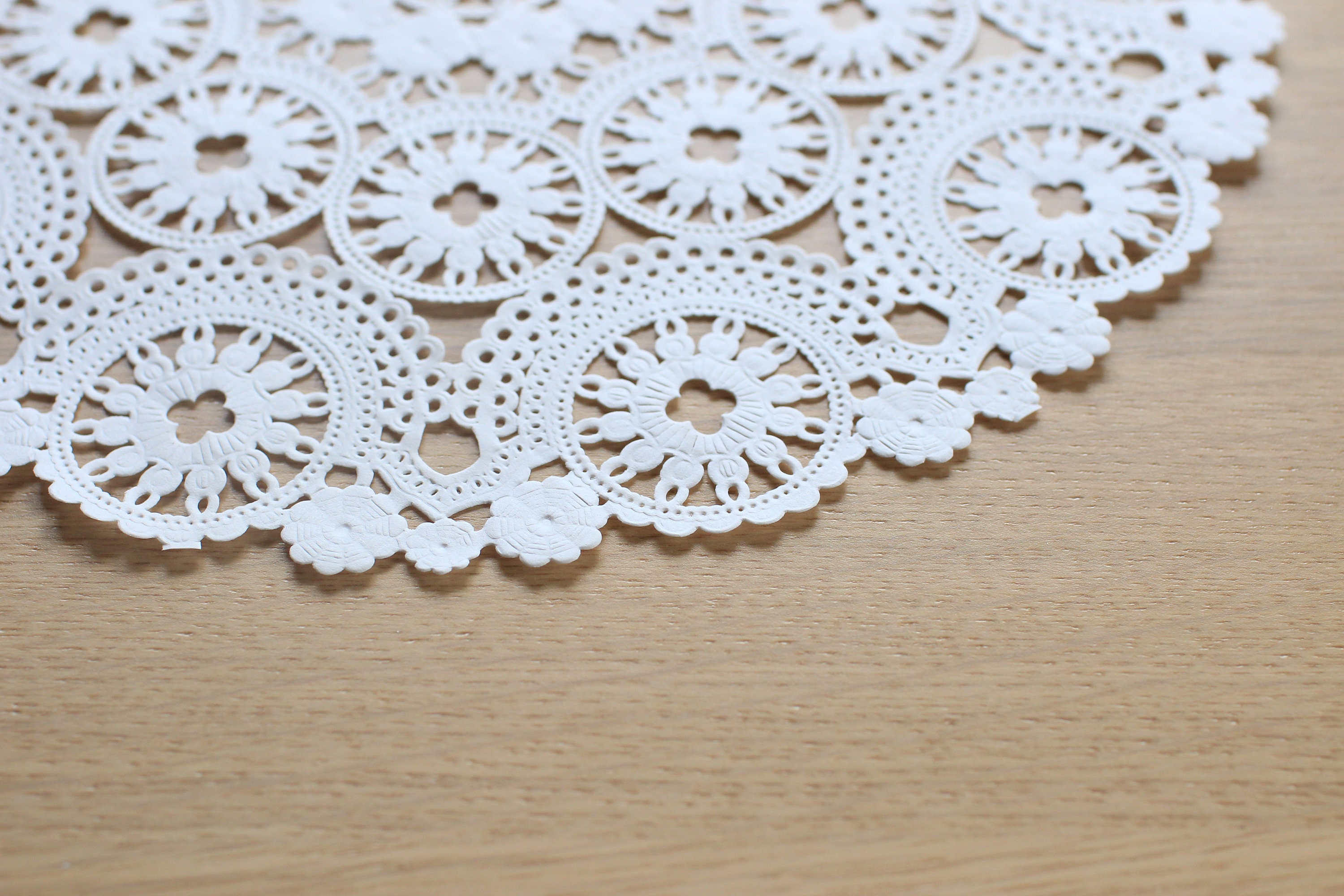 White Lace Doilies Sample Pack. Includes 12 10 | Etsy