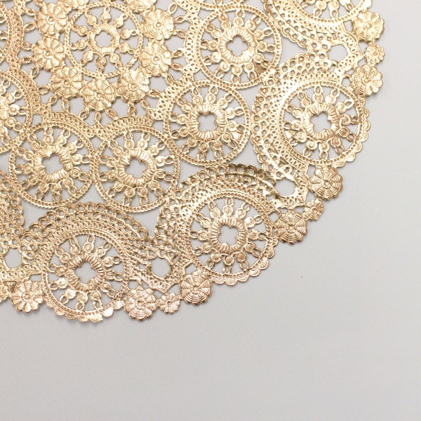 Gold Paper Doilies - Etsy