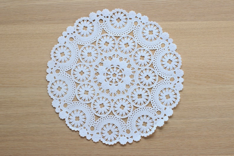 White Lace Doilies Sample Pack. Includes 12 10 | Etsy